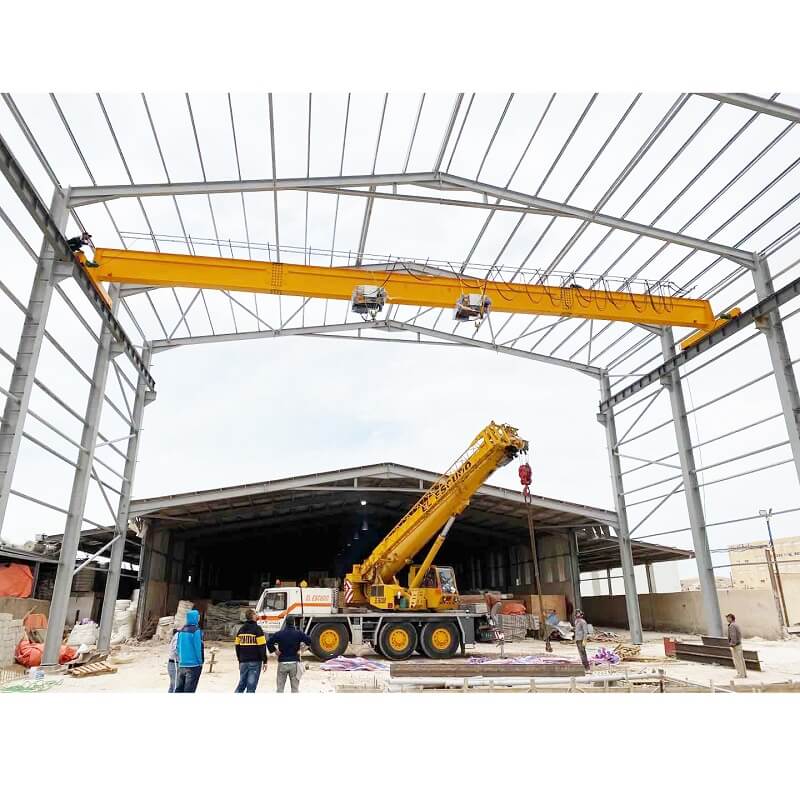7 ton single girder overhead crane in Jordan - SEVENCRANE