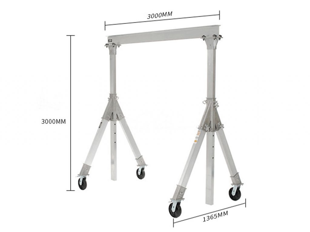 Aluminum Gantry Crane with Single Structure - SEVENCRANE