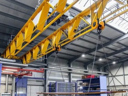 Bridge Crane Assisted Sheet Metal Processing Workshop